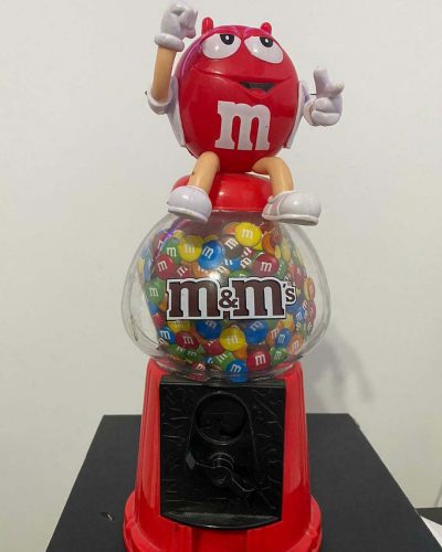 M&M SLOT MACHINE CANDY DISPENSER WORLD LAS VEGAS STORE LIGHTS & SOUNDS ...